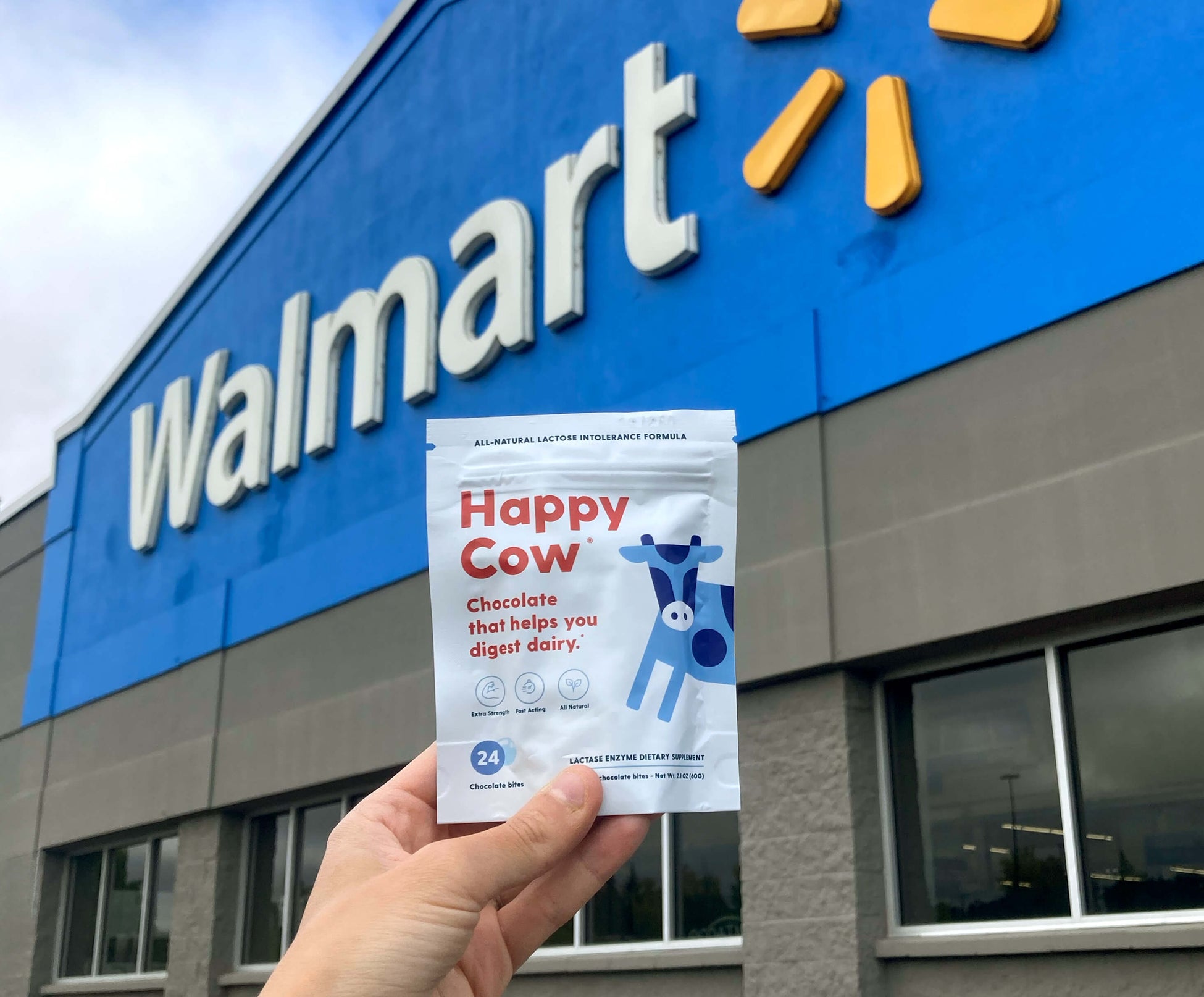 Happy Cow · Fast-Acting Chocolate Lactase Supplement